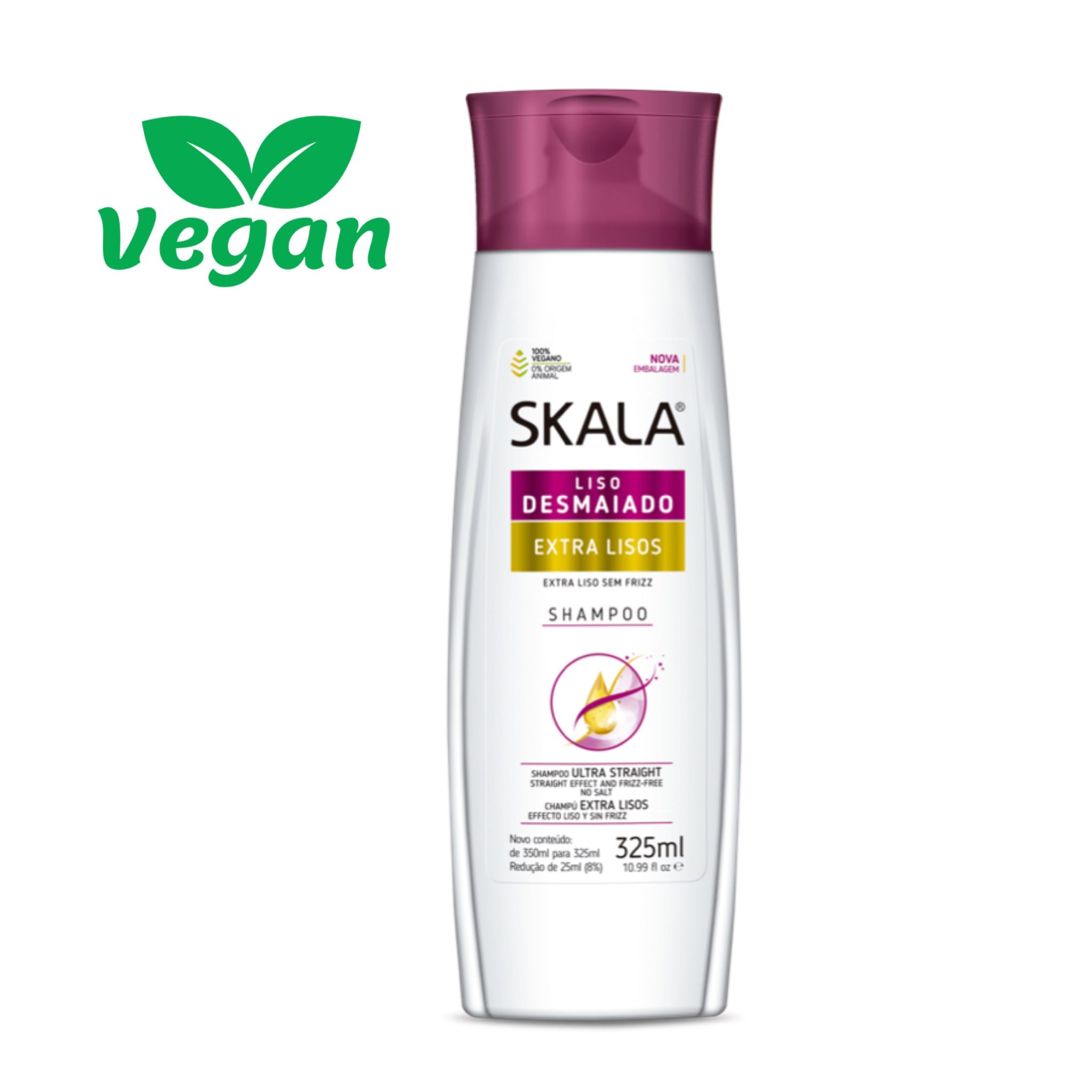 Skala Shampoo Extra Lisos 325ml - Produtos do Brazil