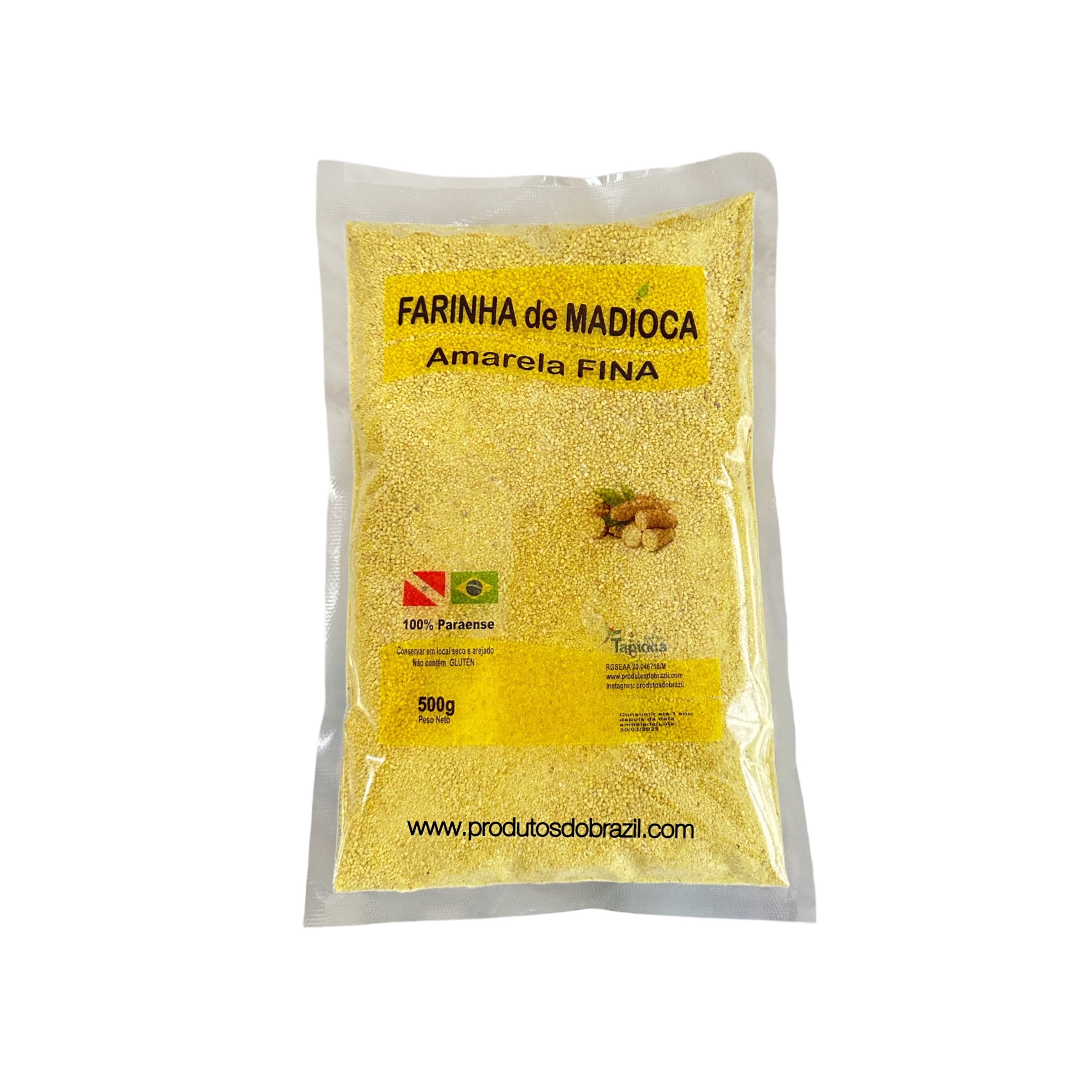 Farinha Natural Fina do Pará 500g - Produtos do Brazil