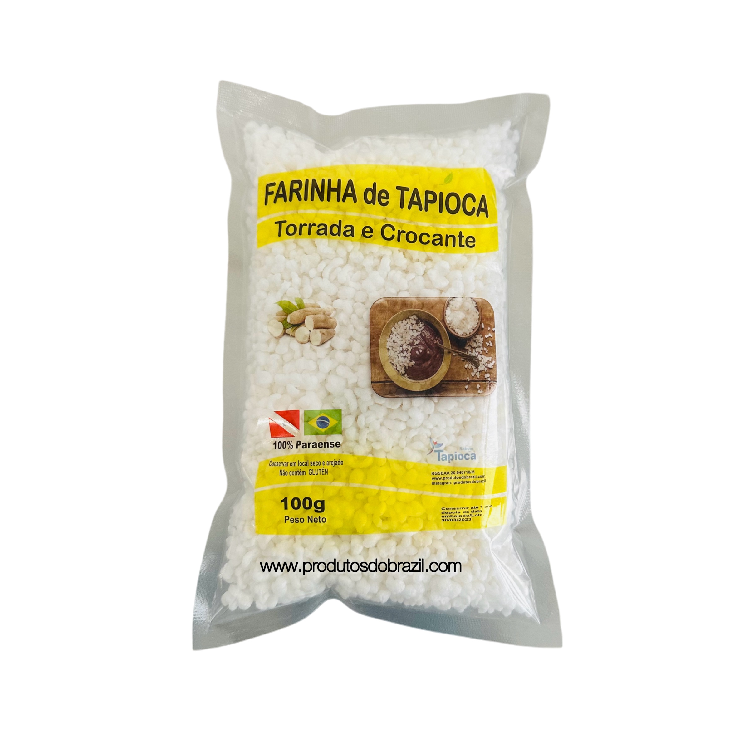 Farinha de Tapioca 100g - Produtos do Brazil