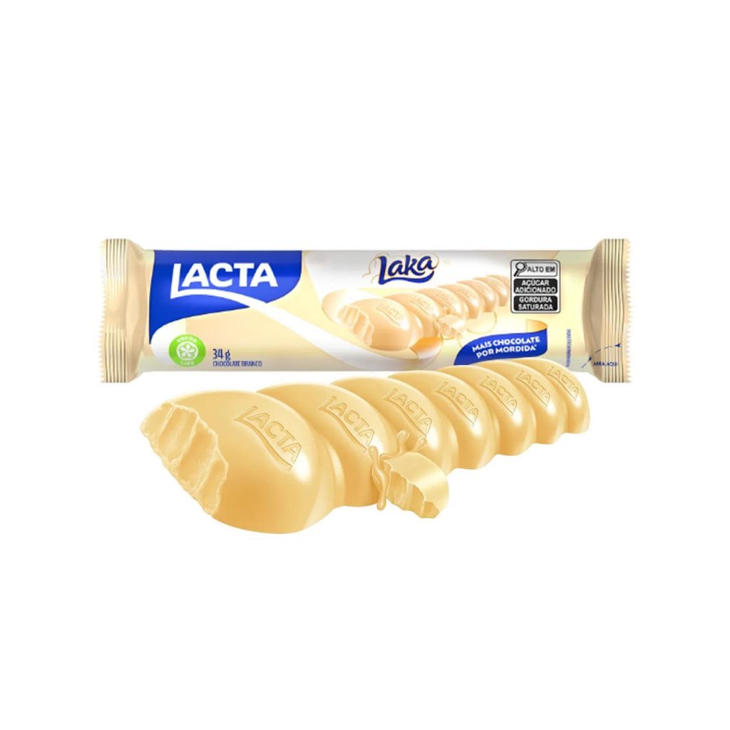 Chocolate Branco Lacta Laka 34g - Produtos do Brazil