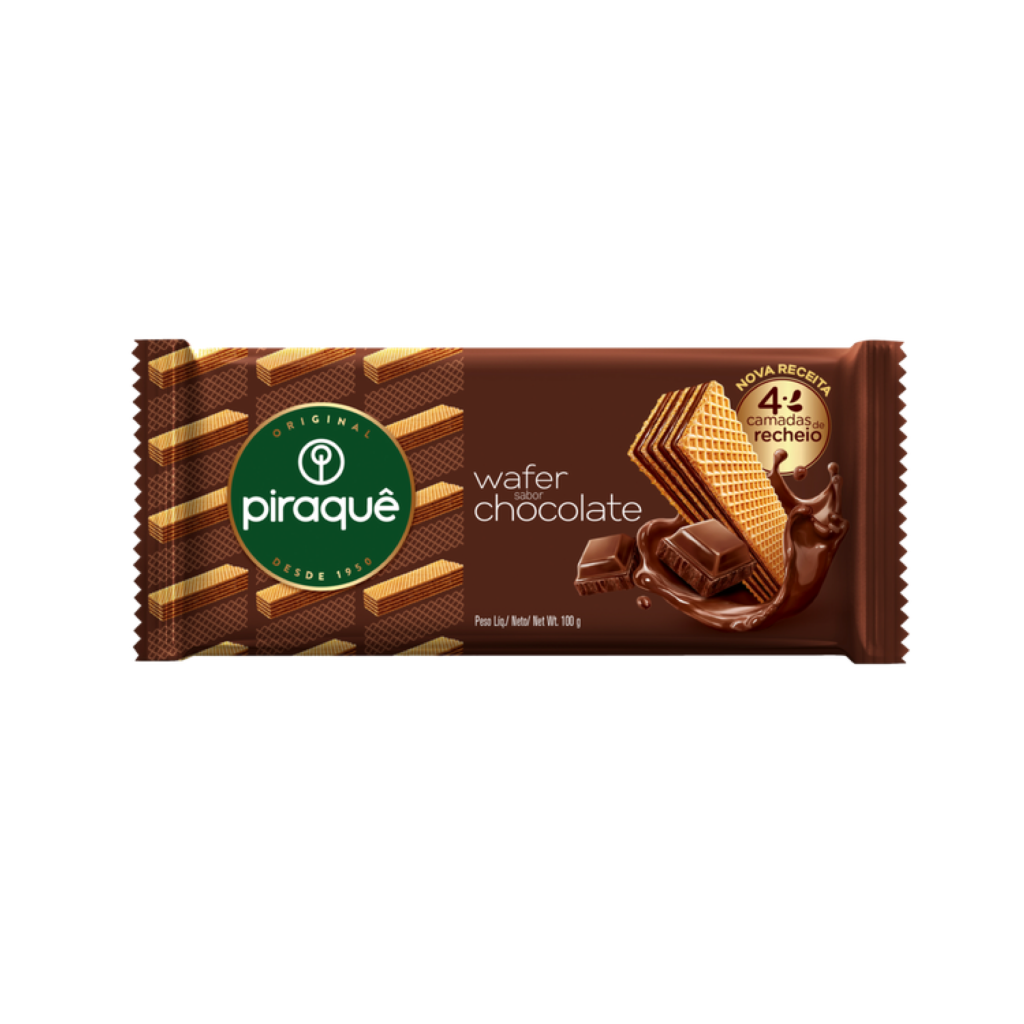Wafer de Chocolate 100g - Produtos do Brazil
