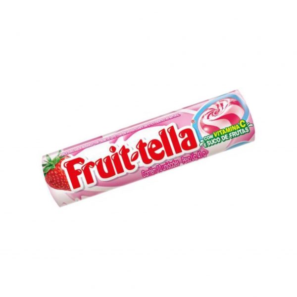 Bala Fruittella Morango c/ Creme de Leite - Produtos do Brazil